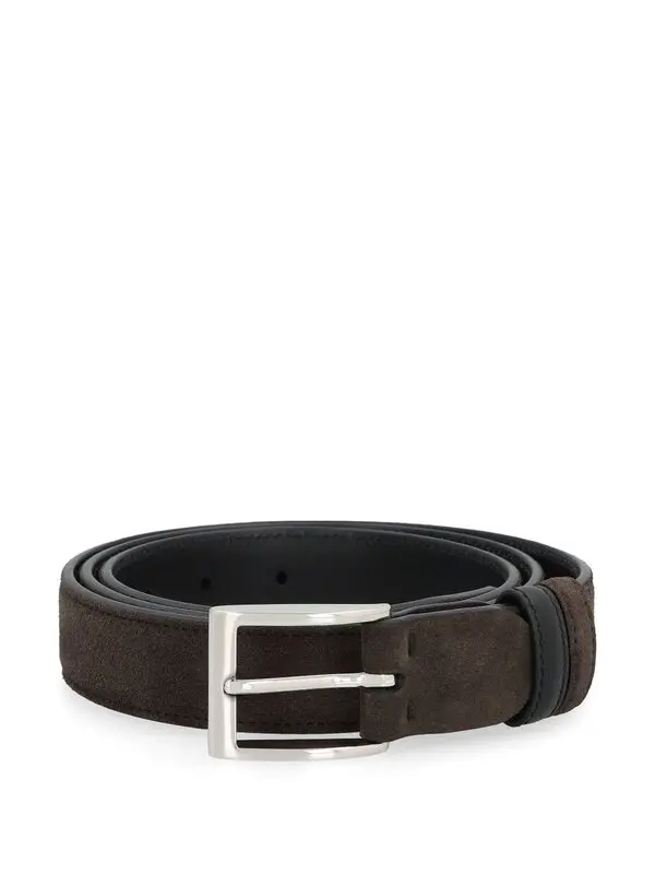 Hogan Reversible Leather Belt - Brown