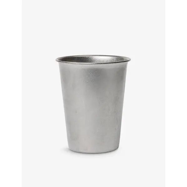 FERM LIVING Tumbled Textured Stainless-steel Cup 10cm - Stainless Steel