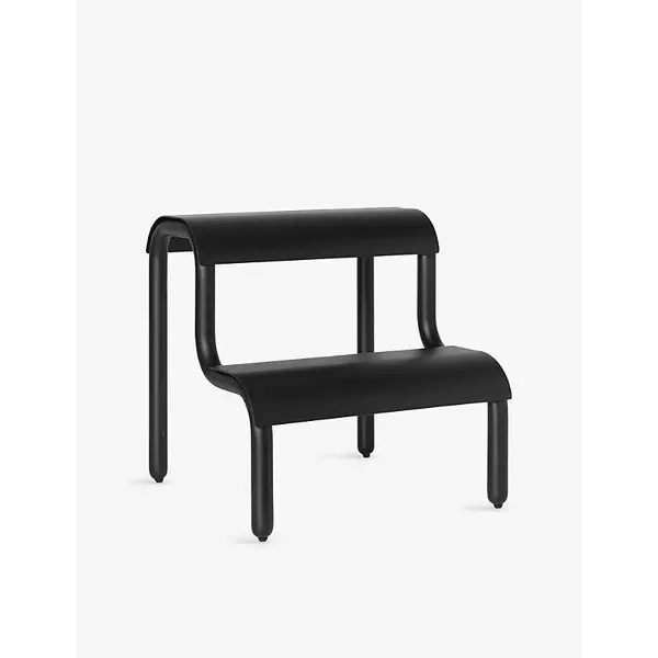 FERM LIVING Up Step Powder-coated Iron Stool - Black