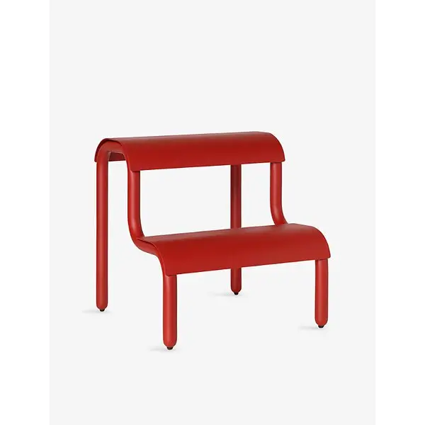 FERM LIVING Up Step Powder-coated Iron Stool - Poppy Red