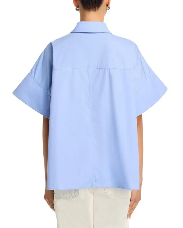 Co Button Front Shirt - Blue