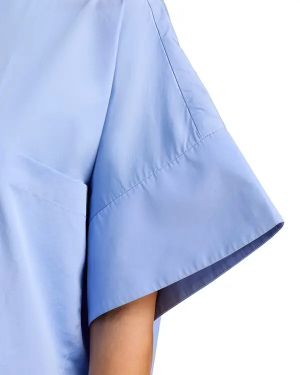 Co Button Front Shirt - Blue