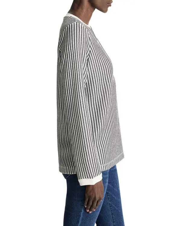 NIC+ZOE Zig Zag Split V-neck Top