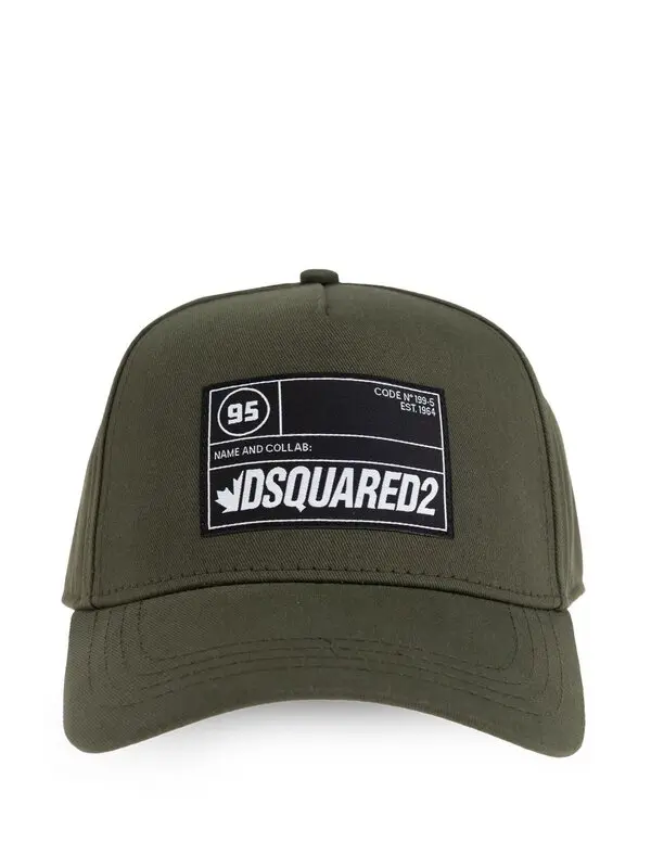 Dsquared2 Logo Patch Baseball Cap - Green