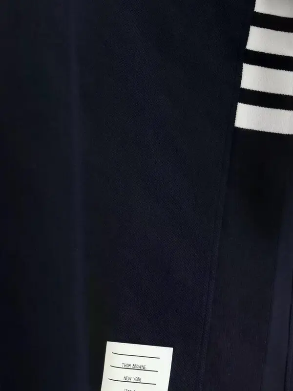 Thom Browne Classic Pique 4-bar Polo - Blue
