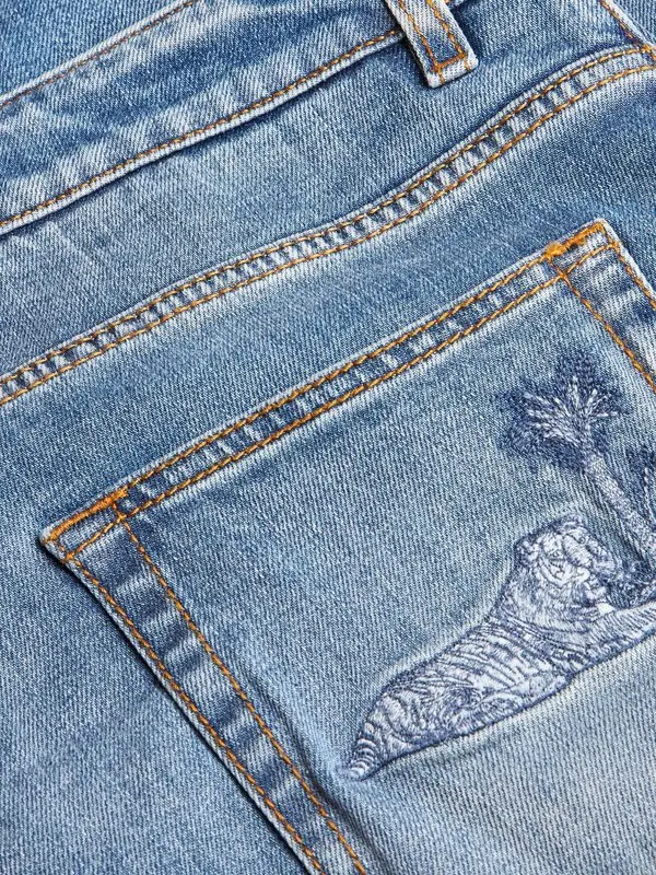 Etro Embroidered Jeans