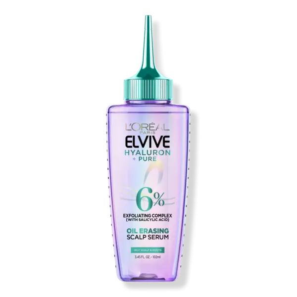 L'OREAL Elvive Hyaluron Pure Oil Erasing Serum, For Oily Hair - One-color