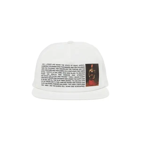 Supreme Joan Of Arc 5-panel Cap - White