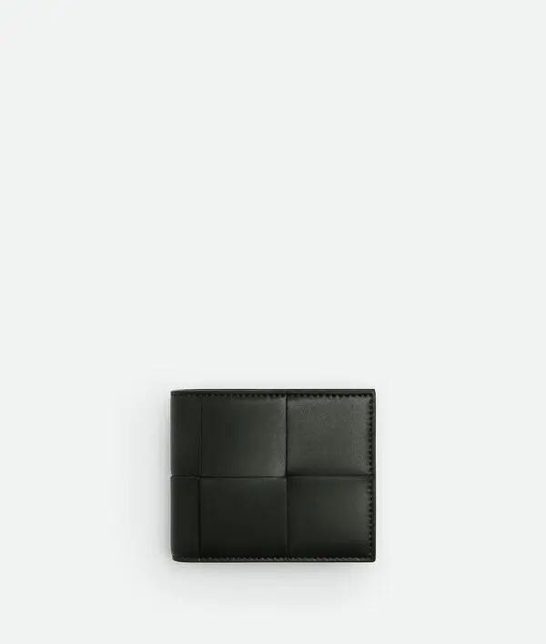BOTTEGA  VENETA Cassette Bi-fold Wallet With Coin Purse - Dark Moss