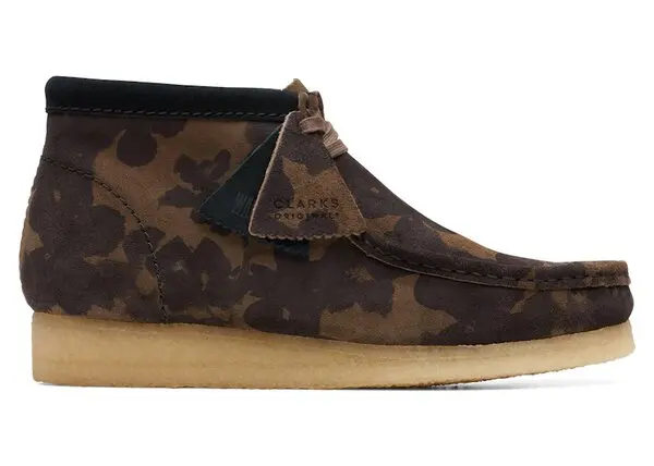 Clarks Originals Wallabee Bootin - Black/khaki Floral