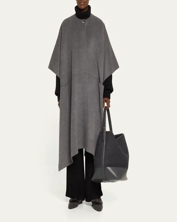 TOTÊME - Toteme Belted Wool & Leather Tote Bag