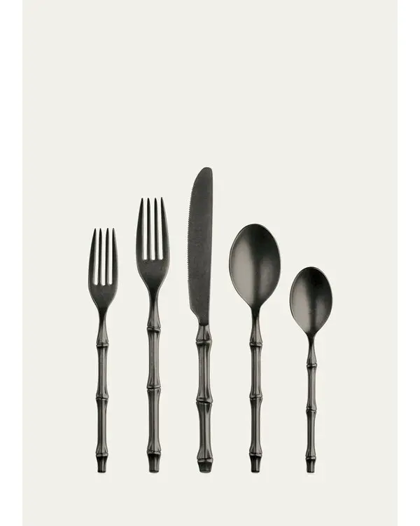 MEPRA Bali Pewter 5-piece Flatware Place Setting - Black
