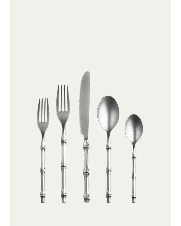 MEPRA Bali Pewter 5-piece Flatware Place Setting - Silver