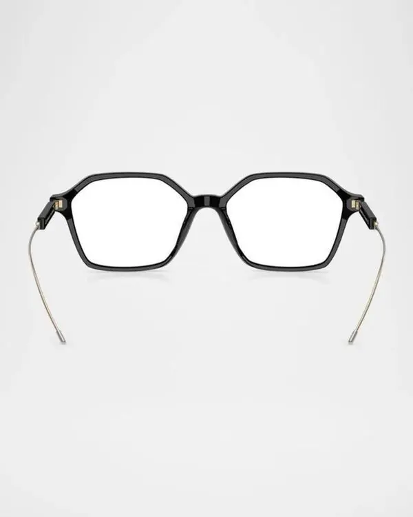 Brunello Cucinelli Geometric Light Glasses - Black