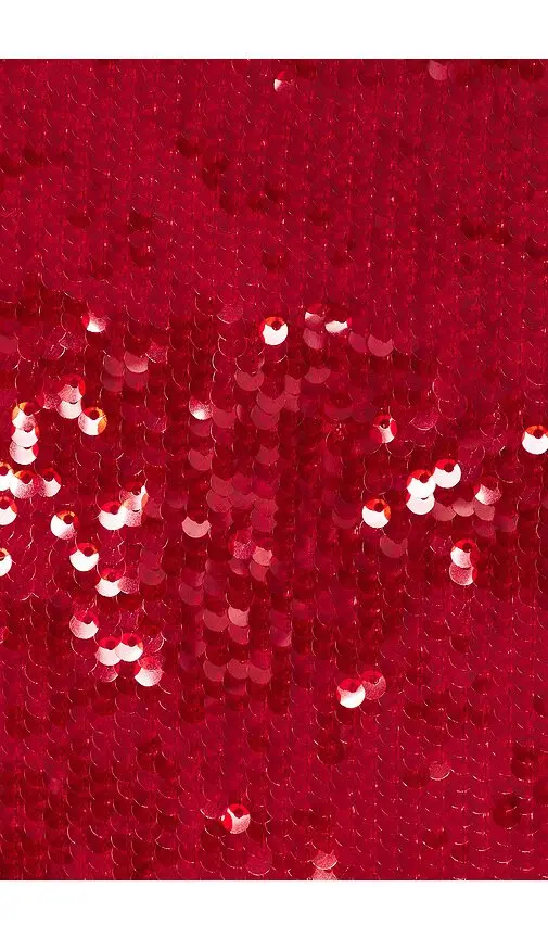 GUIZIO Ruched Sequin Dress