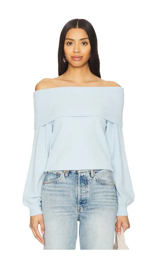 BOBI Off-shoulder Knit Top