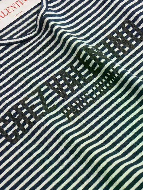 Valentino Garavani Chez-print Striped T-shirt