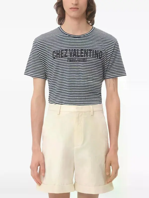 Valentino Garavani Chez-print Striped T-shirt