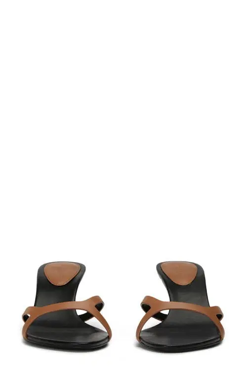 TONY BIANCO Daisy Leather Slide Sandal - Tan Como