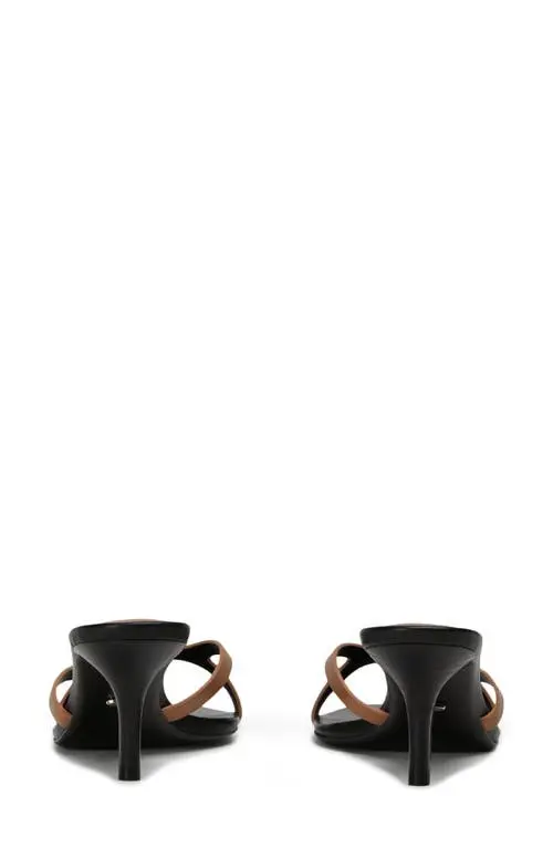 TONY BIANCO Daisy Leather Slide Sandal - Tan Como