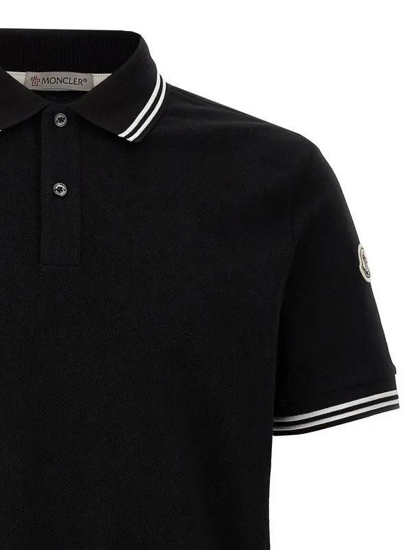 Moncler Logo-patch Polo Shirt