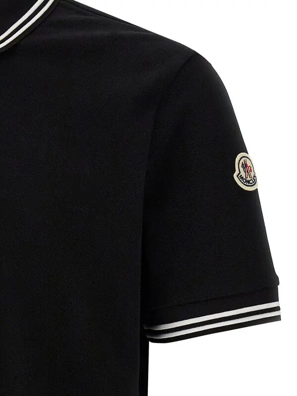 Moncler Logo-patch Polo Shirt