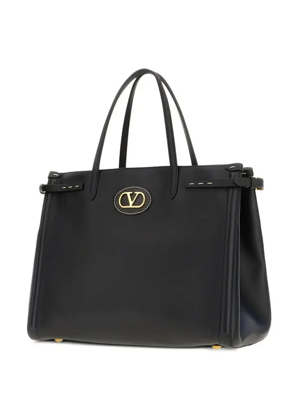 Valentino Garavani Antibes Leather Tote Bag - Black