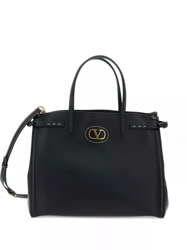 Valentino Garavani Antibes Leather Tote Bag - Black