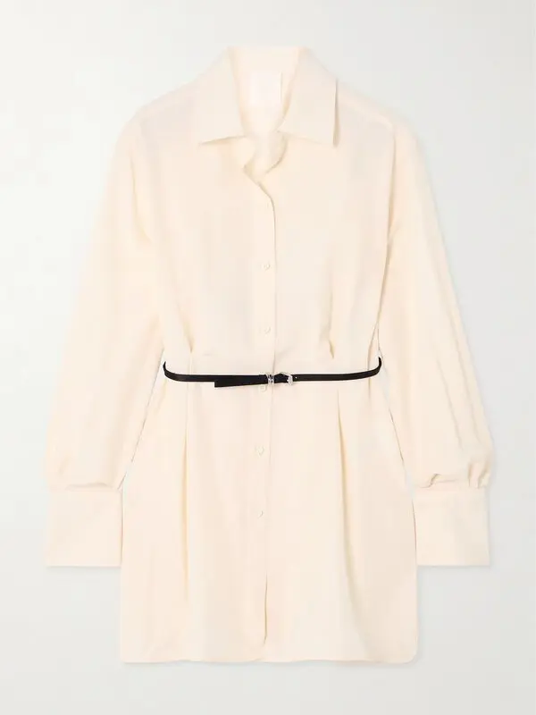 Givenchy Voyou Belted Silk Shirt