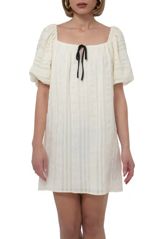 mini flowy white dress Cream Layered Pleated Ruffle Mini Dress – Ace of Grace Boutique main image 0