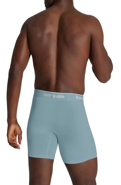 Tommy John 3-pack Second Skin 6-inch Stretch Modal Boxer Briefs - Drbl/stnbl/vss