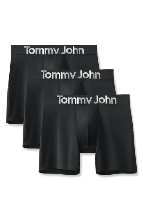 Tommy John 3-pack 360 Sport Micro 6-inch Boxer Briefs - Black