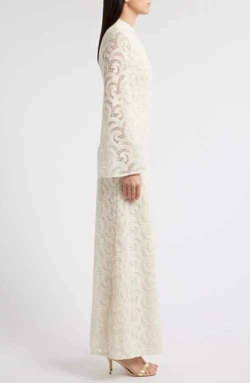 SONYA MODA Salwa One-shoulder Lace Gown