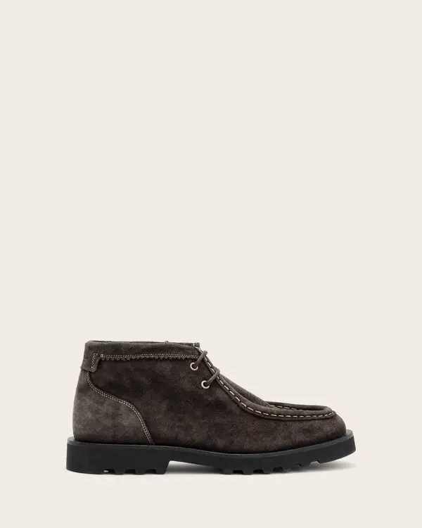 ALLSAINTS Skiff Suede Boots - Grey