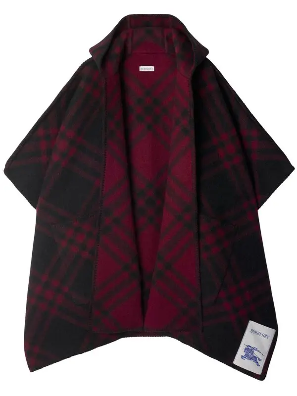 Burberry Wool Cape - Red