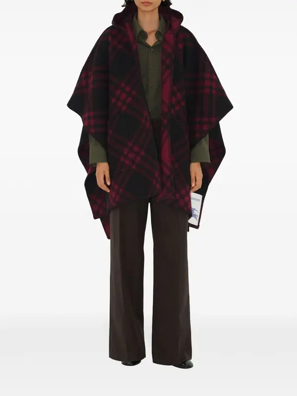 Burberry Wool Cape - Red