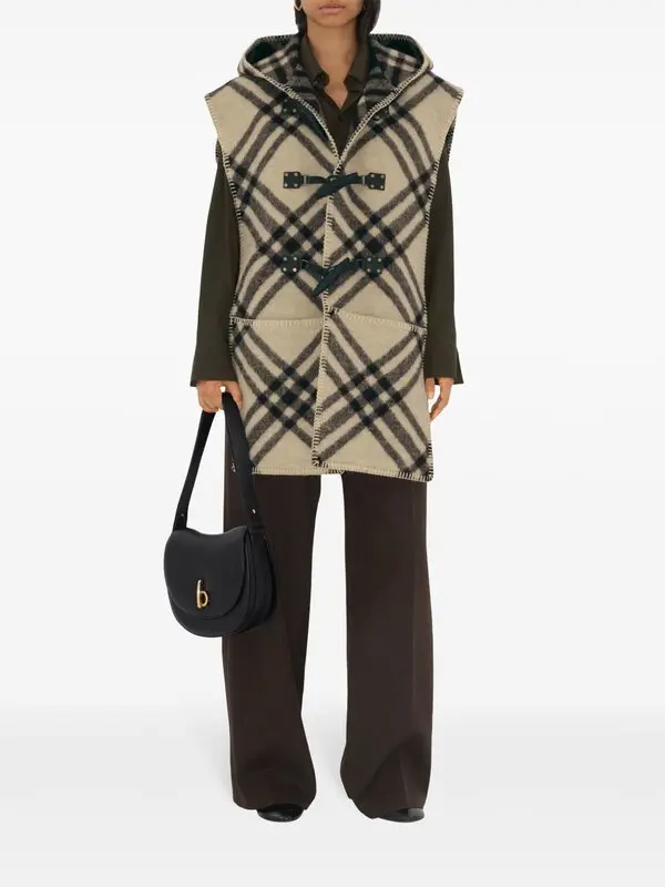 Burberry Vintage Check Wool Cape