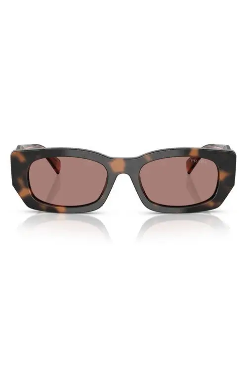 Prada 53mm Pillow Square Sunglasses - Light Brown