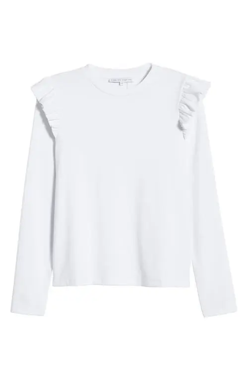 English Factory Ruffle Shoulder Top