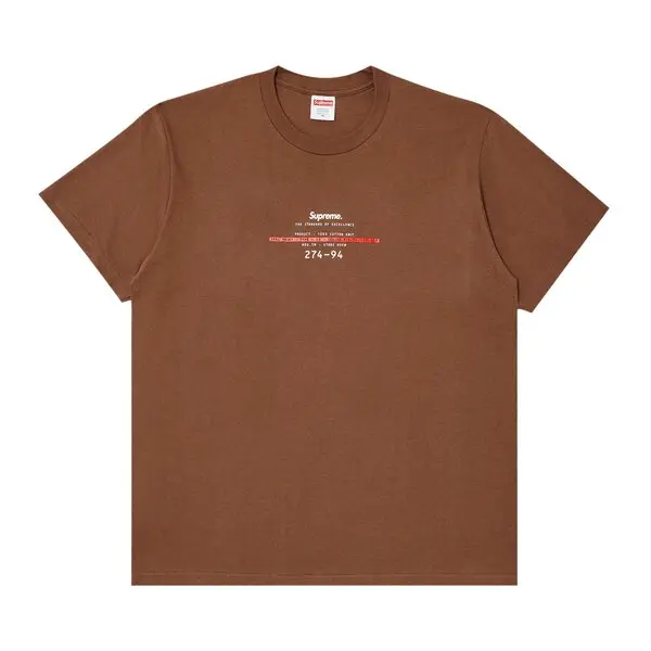 Supreme Standard Tee - Brown