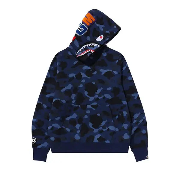 A BATHING APE Color Camo Shark Pullover Hoodie