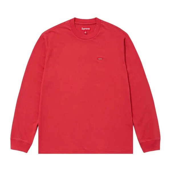 Supreme Small Box Long-sleeve Tee 'washed - Red