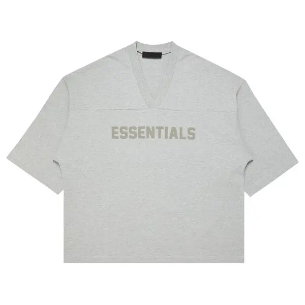 Fear Of God Heavy Jersey Football Tee - Grey