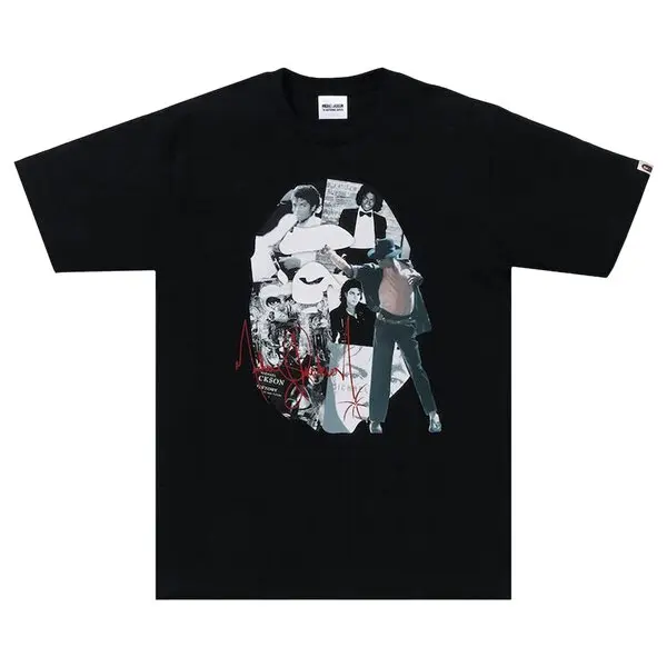 A BATHING APE X Michael Jackson Album Jacket Tee - Black