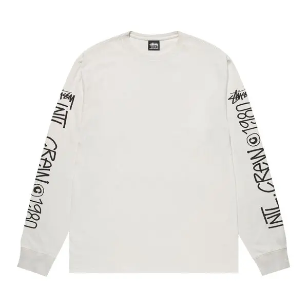 StÜssy International Crew Long-sleeve Tee 'natural