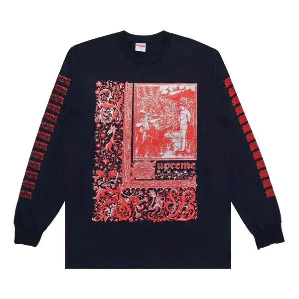 Supreme Saint Sebastian Long-sleeve Tee 'navy - Blue