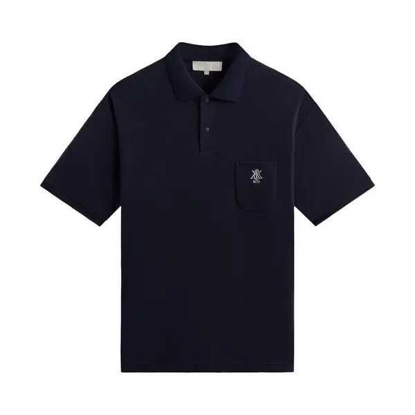 Kith Ethan Pique Polo 'nocturnal - Blue