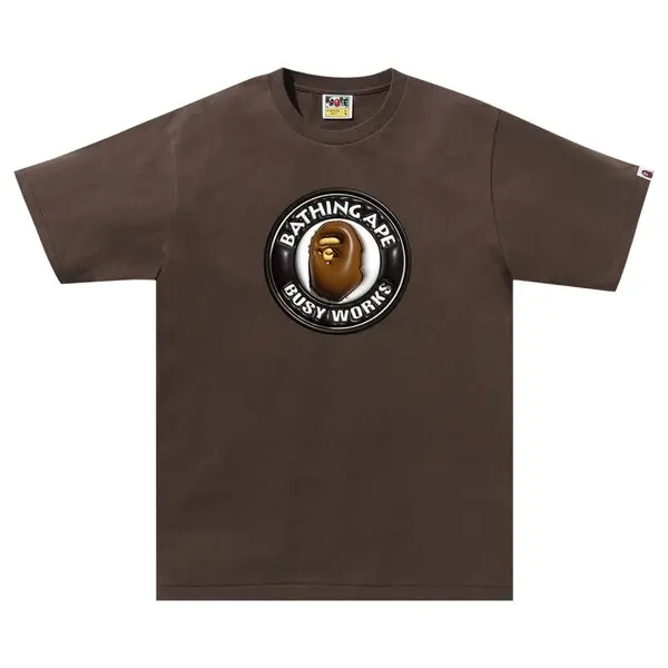 A BATHING APE 3d Busy Works Tee - Brown