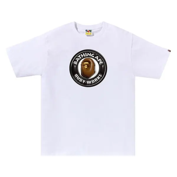 A BATHING APE 3d Busy Works Tee - White
