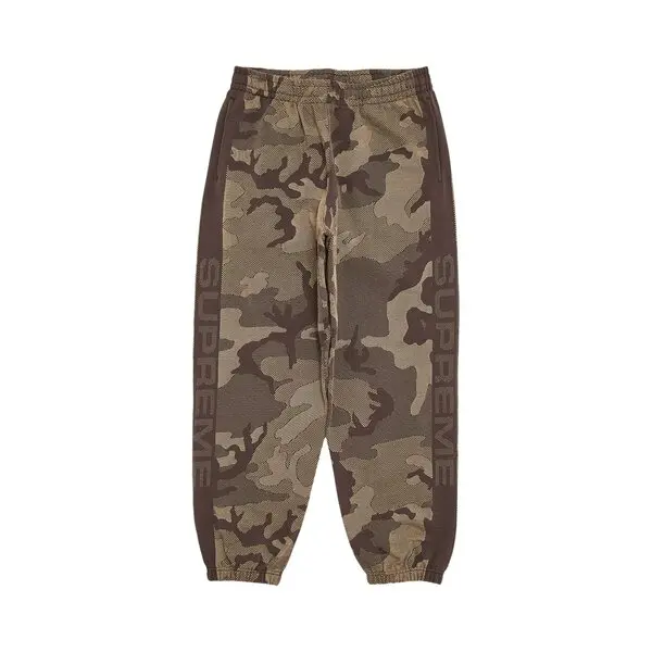 Supreme Jacquard Stripe Sweatpant Camo - Brown